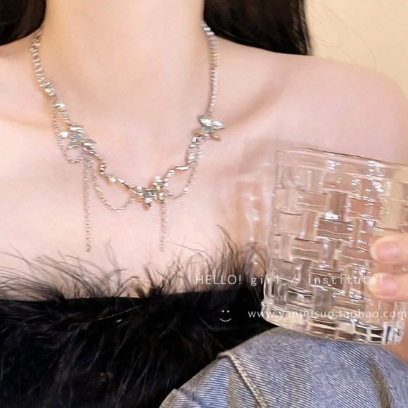 Jewelry | Ice Blue Butterfly Necklace | Poshmark